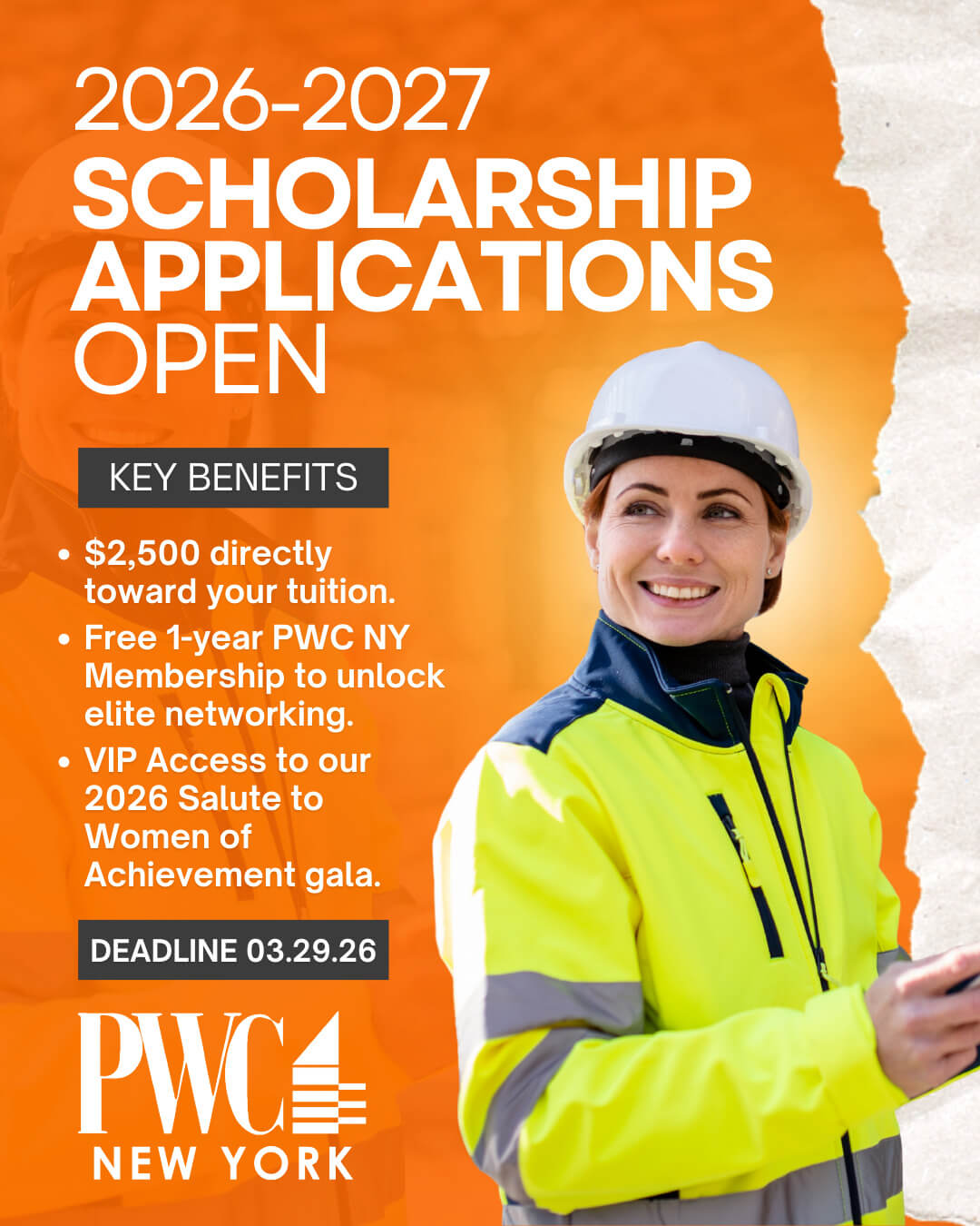 Scholarships - Professional Women in Construction - New York Chapter